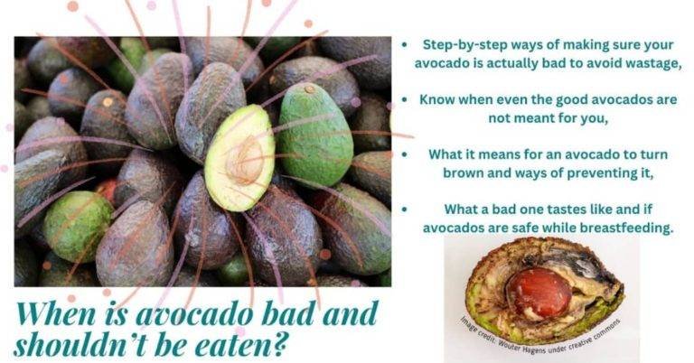 When is avocado bad and shouldn’t be eaten?